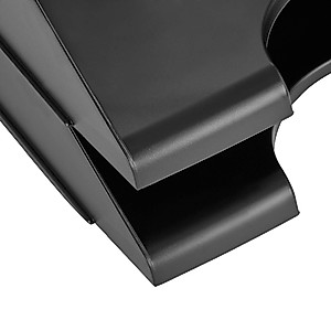 Amazon Basics Stackable Office Letter Organizer Desk Tray - Pack of 2, Black