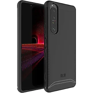 TUDIA DualShield Designed for Sony Xperia 1 III Case (2021), [Merge] Shockproof Tough Dual Layer Hard PC Soft TPU Slim Protective Case - Matte Black
