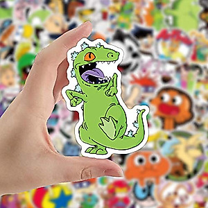 90s Cartoon Stickers 100PCS Vinyl Waterproof Stickers for Laptop,Bumper,Skateboard,Water Bottles,Computer,Phone,Cartoon Anime Stickers for Kids Teens Adult