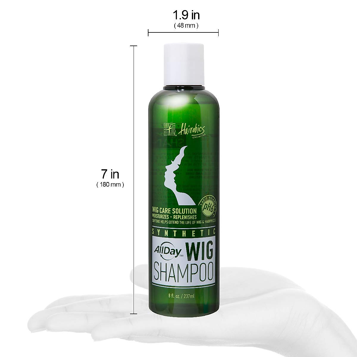 AllDay Locks Synthetic Wig Shampoo | Revitalizes and Refreshes | Cleanses & Extends Lifespan of Wigs & Hairpieces | Soft & Fresh Feeling, Grape Scent | 8 oz