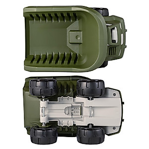 TimMee Big Military Dump Truck with 6pc Jumbo Army Men Olive Green - USA Made