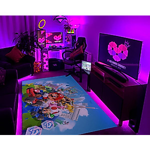 Cartoon Character Area Rug Retro Cartoon Game Rug Game Theme Carpet Christmas Housewarming Gift for Indoor Outdoor Home Decor Floor Mat 6' x 9'