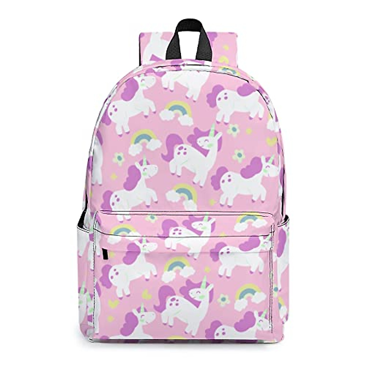 Cute Unicorns Backpack Lightweight Backpacks Durable Laptop Backpack Shoulders Bag Hiking Travel Bag Casual Daypack
