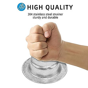 haodex 2PCS Stainless Steel Kitchen Sink Strainer,4.33" Diameter