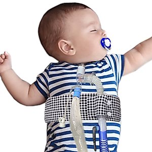 Adjustable Trach and Vent Circuit Belt Prevent Pulling The Circuit for Babies Children Kids