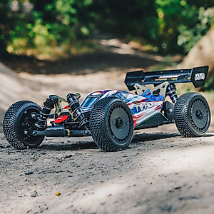ARRMA RC Car 1/8 TLR Tuned Typhon 6S 4WD BLX Buggy RTR (Battery and Charger Not Included), Red/Blue, ARA8406, Cars, Electric Kit Other
