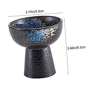 VILLFUL Ceramic Ice Cream Bowl Cups Small Glass Bowls Steaming Egg Bowl Decorative Wine Glasses Mini Dessert Cup Glass Dessert Bowls Trifle Dish Ice Cream Cup Ceramic Bowl Snack Bowl Glass