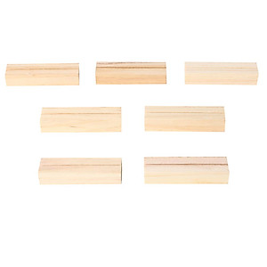 Holibanna 10Pcs Wood Place Card Holders Display Stands Table Number Photo Sign Stand for Retail Shop Cafe Wedding Dinner Party Decoration