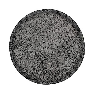 CEMCUI - 12.6-inch Artisanal Volcanic Stone Comal with Parota Wood Base - Authentic Mexican Cooking Stone for Grilling & Baking