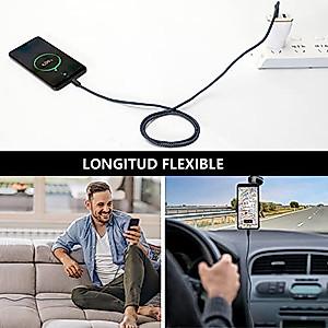 USB C Cable, (3Pack 3+3+6.6ft) Type C Cable Fast Charger Leads USB-C Charging Cable Compatible with Samsung Galaxy S10 /S9+ /S9 /S8 /S8+,Note 9/8,Huawei P30 /P20 /Mate20 /P10,OnePlus