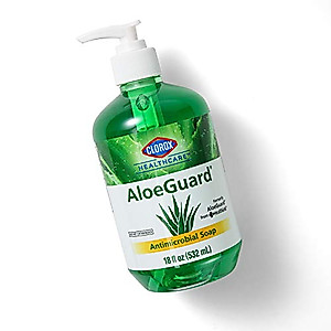 Clorox Healthcare AloeGuard Antimicrobial Soap 18 Ounce Antimicrobial Hand Soap from for Healthcare Professionals | Hand Soap for Everyday Use with Aloe Vera to Soothe & Moisturize Hands
