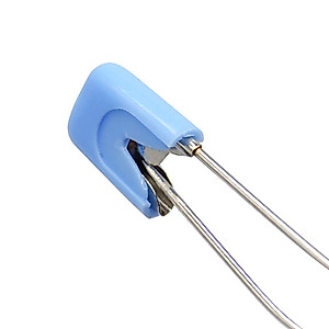 NX Garden 12pcs Curved Safety Pins Plastic Head Safety Locking Baby Cloth Diaper Nappy Pins for Baby Care