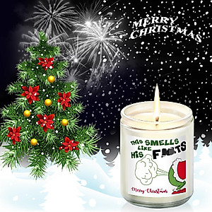 Christmas Candles,Funny Gifts for Christmas,Christmas Decor,Vanilla Scented Candles (Christmas)