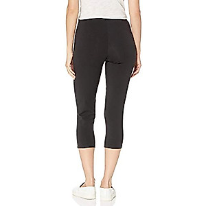 Hanes Women's Stretch Jersey Capri, Black, Large