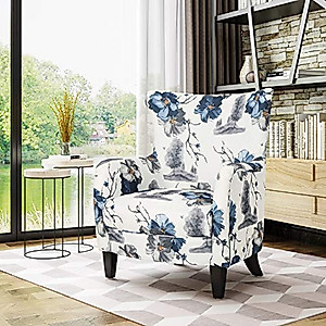 Christopher Knight Home Oliver Fabric Club Chair, Print, Dark Brown 30D x 30.25W x 36.25H in