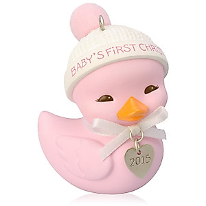 Hallmark Keepsake Ornament Baby Girl's First Christmas Cute Little Ducky
