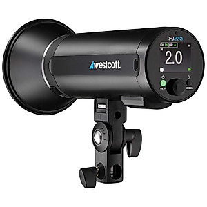 Westcott FJ200 Round Head Pocket Strobe with 1.3 sec. Recycle Time, TTL, HSS and Includes Tilter Bracket, 30-Degree Honeycomb Grid with Gel Clip and Travel Case