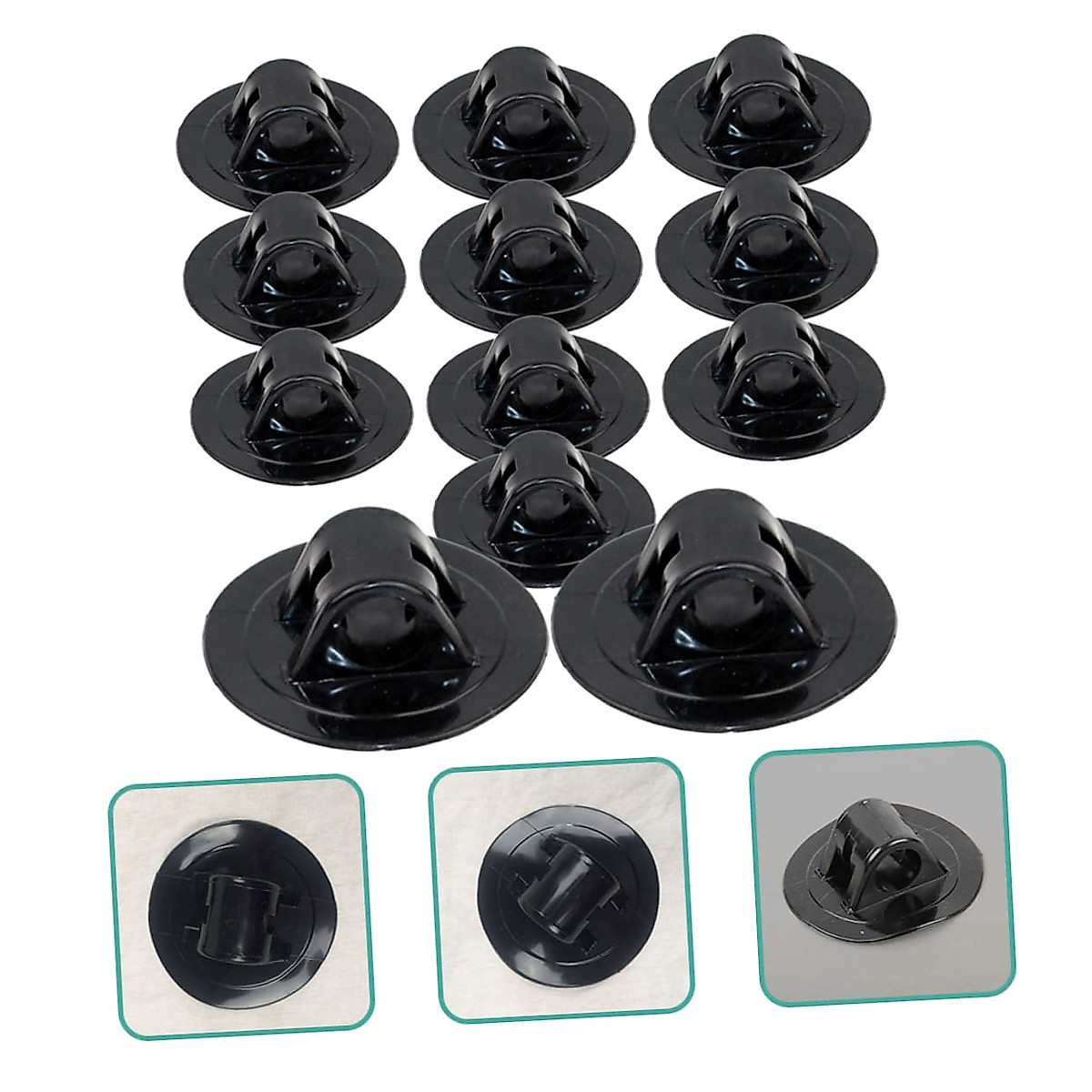 BESPORTBLE Engine Stand 12Pcs Motor mount boat Mount Accessories kayak motor stand holder bracket inflatable boat kayak engine fixed buckle fishing boat kayak accessory Buckle motor