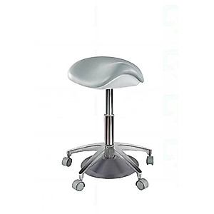 Standard Dental Foot Controlled Saddle Stool Chair PU Leather Height Adjustable