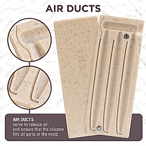 Smedioks Premium Soft Plastiс Mold Lure Making Injection Molds Fishing Lures 3 Cavity Yama Senko 5''