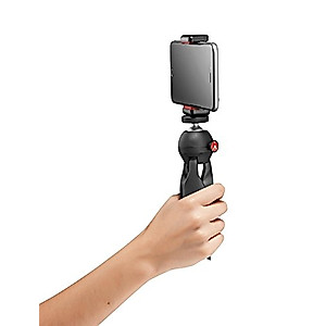 Manfrotto Stand for Universal Cell Phone, with A Bonus ZAYKiR Adapter, Rotates Vertical and Horizontal
