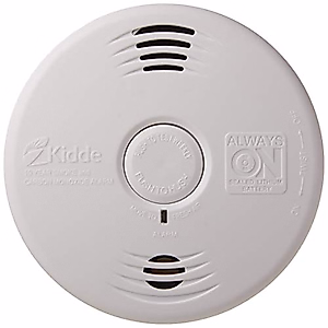 Kidde Smoke & Carbon Monoxide Detector, 10-Year Battery, Voice Alerts & Smoke & Carbon Monoxide Detector with Voice Alerts, Battery Powered, Combination Smoke & CO Alarm