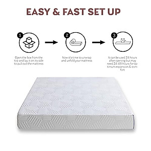 STELSIPLIY Twin Size 8" Mattress,Gel Memory Foam Mattress Made for Cool Sleep,Medium Firm Pressure Relieving Hybrid Mattress in a Box,Evenly Supported and Breathable,CertiPUR-US