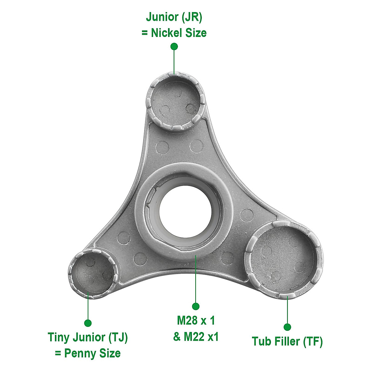 Niahm 4400276 Universal Faucet Aerator Key Removal Wrench Tool in Zinc Alloy Replaces Danco 88539-1