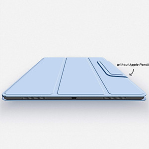 Aoub Case for iPad Pro 11 2022/2021/2020/2018, Rebound Magnetic Attachment Cover with Clasp [Supports Pencil Pairing & Charging], Ultra Slim Trifold Stand Smart Case for iPad Pro 11 inch, Light Blue