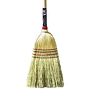 Authentic Hand Made All Broomcorn Broom (54-Inch/Light)