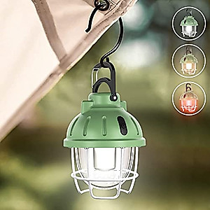 MAKIVI Camping Lantern,Tent Lights,Rechargeable IPX4 Waterproof Lights LED Light,3 Light Color 7 Light Modes Lanterns