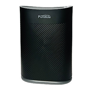 Purafide XP280 Veteran Owned 2-Yr H13 HEPA 3-stage filtration air purifier with Elegant Old Fashion Control Buttons for 1700 Sq Ft Coverage. Home, Bedroom, Pets, Dust (1, Black)