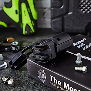 Frienda 2 Pieces 4 Pin to 7 Pin Adapter Trailer Light Plug Adapter 7 Pin Round to 4 Pin 5 Pin Flat Blade Trailer Weatherproof Car RV Boat Truck Adapter Plug