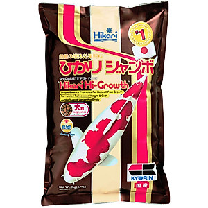 Hikari Hi-Growth Koi Fish Food Floating Pellets, Large (4.4 Pounds)