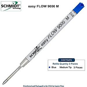 3 Pack - Schmidt easyFLOW 9000 - Blue Ink