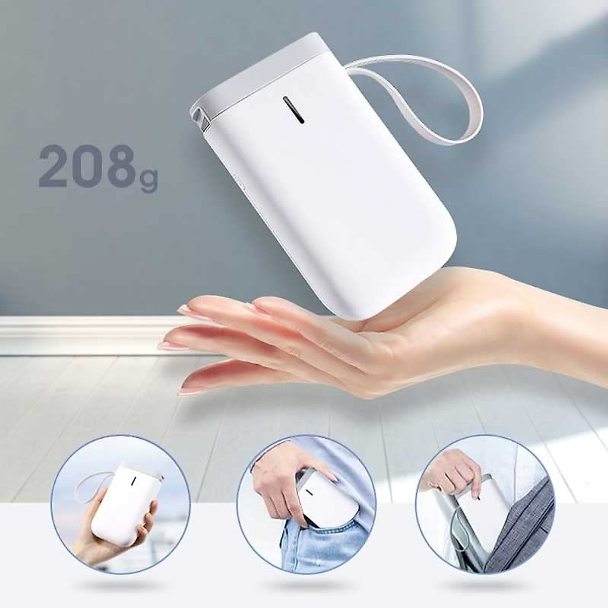 N/A Portable Thermal Label Printer Fast Printing Mall Home Office Use with Waterproof Label Paper