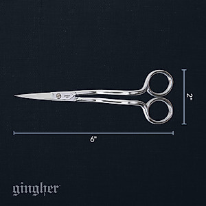 Gingher 6 Inch Double-Curved Machine Embroidery Scissors (01-005866)