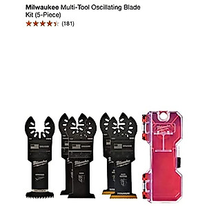 Milwaukee 49-10-9121 Oscillating Multi-Tool Blade Kit (5-Piece)