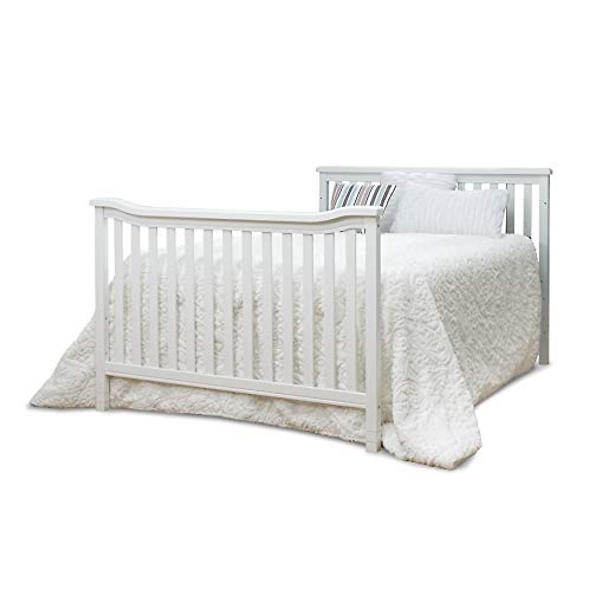 Sorelle Furniture Toddler Rails and Full-Size Bed Adult Rails, Sorelle Wood Bed Rail & Crib Conversion Kit, Converts Sorelle Furniture Crib to Toddler Bed and Full-Size Bed, # 221 - White