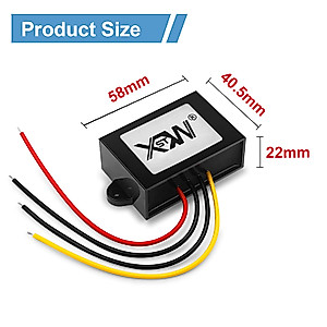 XWST DC 24V Step up to 48V 2A 96W Converter Voltage Converter, 48Volt regulator Waterproof DC/DC Boost Transformer Power Supply (24V to 48V 2A)