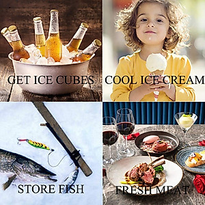 Smad Deep Chest Freezer 5 Cu.ft Low Noise Top Open Freezer with Removable Hanging Basket Auto Hold Door Hinges Front Drain, White