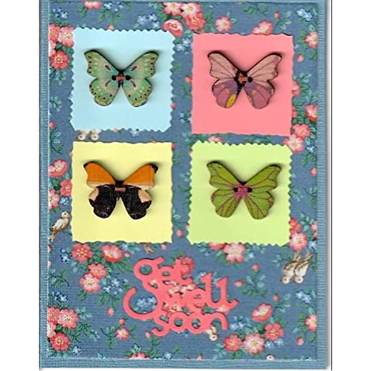 100PC Wooden Buttons, a Variety of Animal Cartoon Characters, a Variety of Colors (can be Selected) (100)