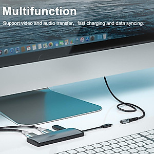 Fasgear USB C Extension Cable 6ft 10Gbps USB 3.2 Type C Male to Female Extender Nylon Braided 100W 5A Fast Charging Compatible for PSVR2/Mac Book Pro/iPad 10/Switch Host/PS 5 Controller/XPS (Black)