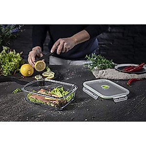 Kuhn Rikon Vacuum Storage System Glass Container, 0.37 Litre