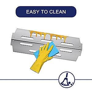 Secbinw Flavorizer Bars Applicable to Weber Genesis II 300 Series, ii 310, ii 330, ii S310, 66033, 66796, 66041, Gas Grill Stainless Steel Seasoning Stick Heat Deflector Barbecue Accessories (3+5)