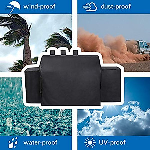 Stanbroil Grill Cover 8080 Replacement for Char-Griller Triple Play 93560 and Duo 5050 Double Play 5650 with Side Fire Box