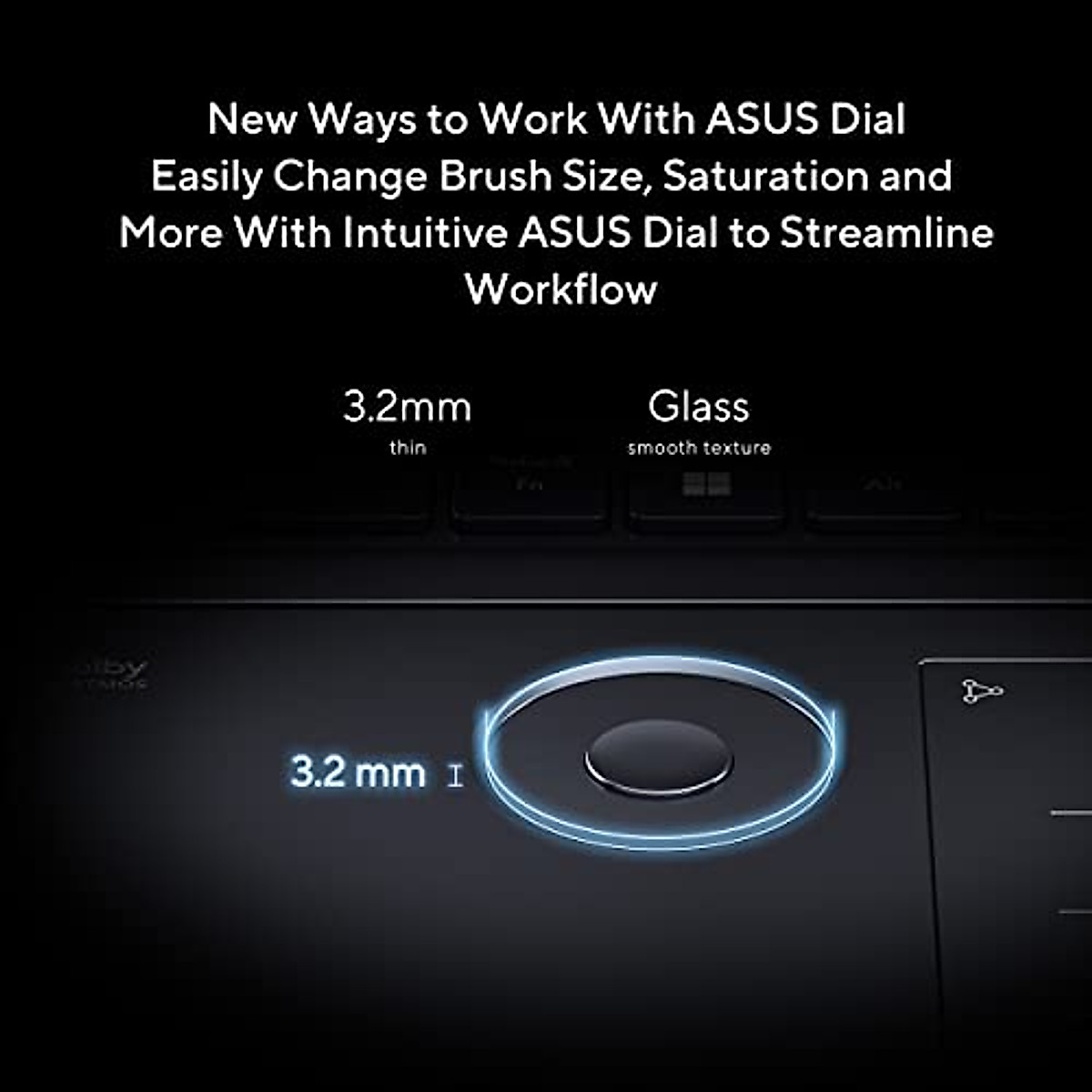 ASUS Zenbook Pro 16X OLED 16" 4K OLED 16:10 Touch Display, Dial, Intel i7-12700H CPU, GeForce RTX 3060 Graphics, 16GB RAM, 1TB SSD, Windows 11 Home, Tech Black, UX7602ZM-DB74T