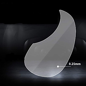 Transparent Acoustic Guitar Pickguards, PVC Droplets Self-adhesive, 41” Pick Guard Protects Your Guitar Surface (Water Drop)
