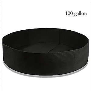 yoosioo 100 Gallon Plant Grow Bags, Raised Garden Planting Bag for Potatoes Vegetables and Fruits, Fabric Felt Raised Planter with Super High Capacity (Black)