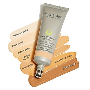 Juice Beauty STEM CELLULAR CC Cream with SPF 30 -Desert Glow, Natural-Looking Coverage, Sun Protection, Age-Defying, Skin-Perfecting Formula with Zinc SPF 30 Sunscreen-1.7 fl oz